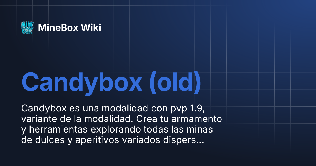 Candybox (old) | MineBox Wiki