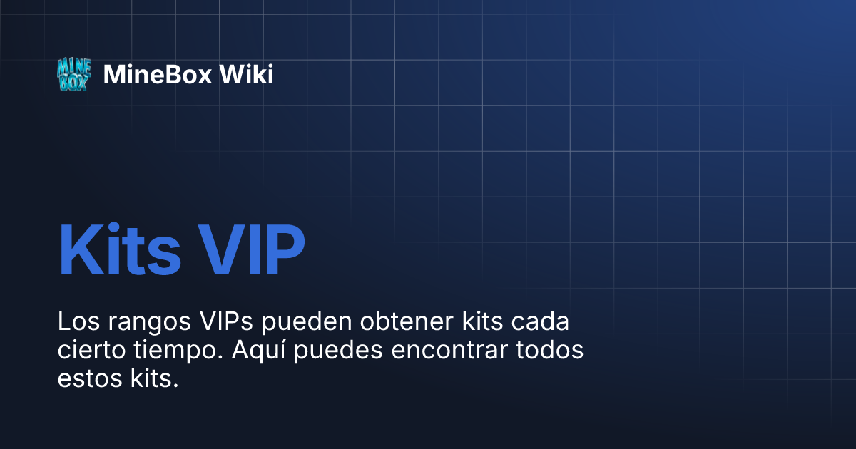 Kits VIP | MineBox Wiki