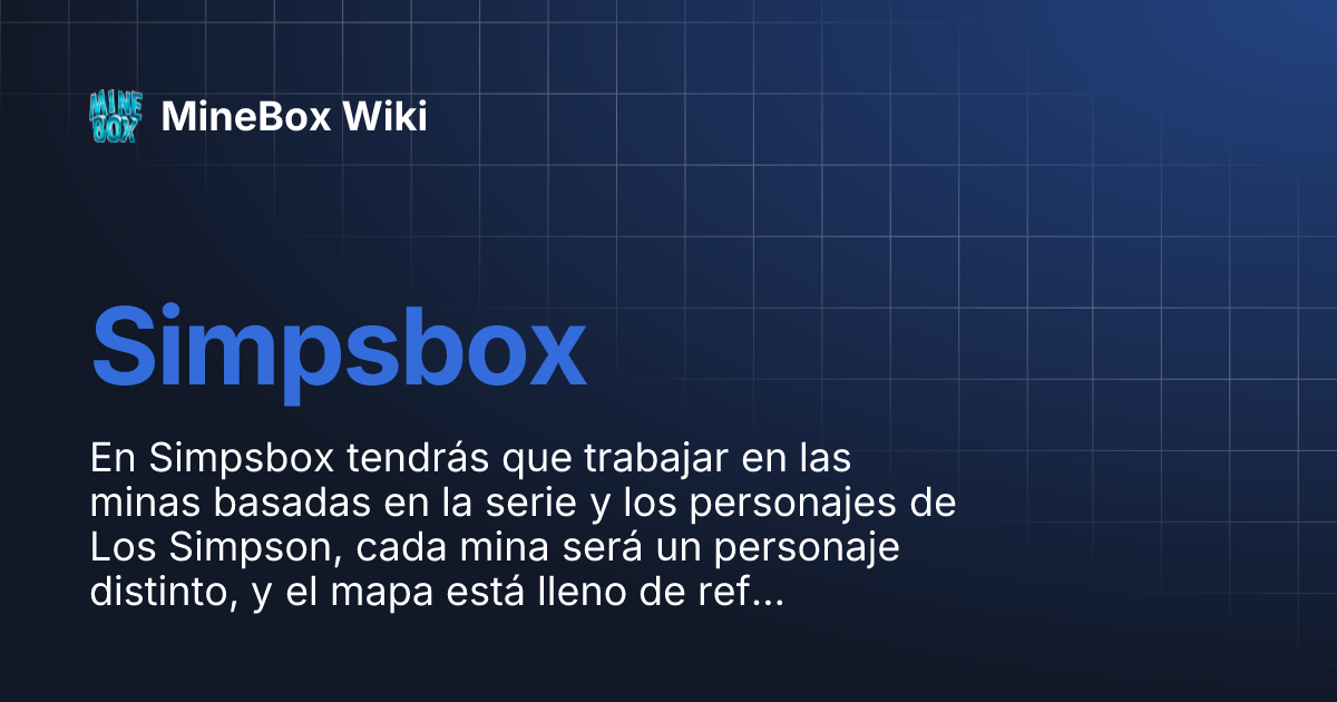 Simpsbox | MineBox Wiki