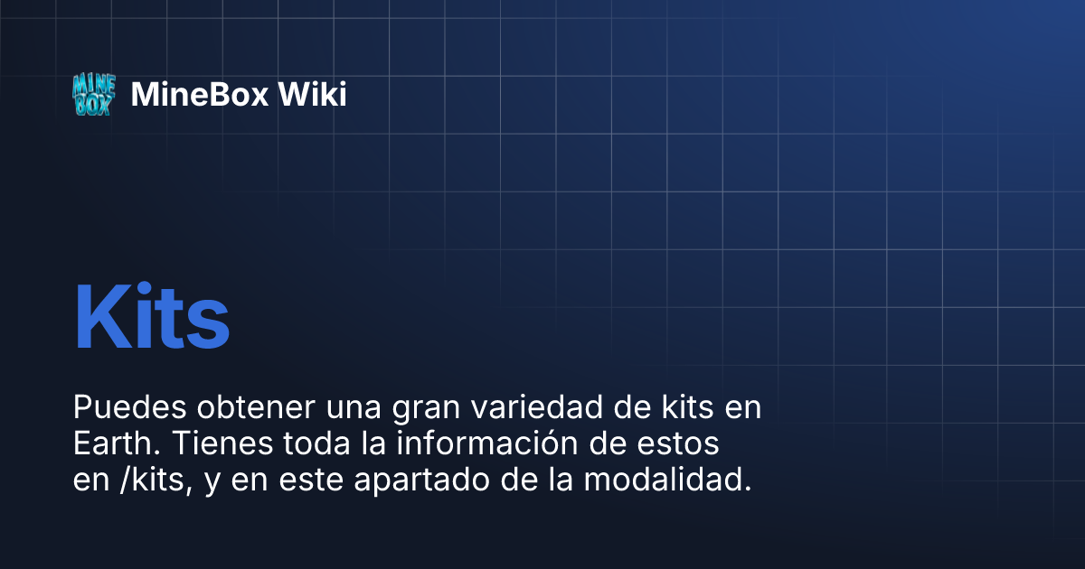 Kits | MineBox Wiki